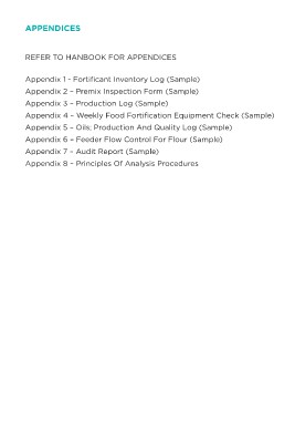 Sample Appendix Page